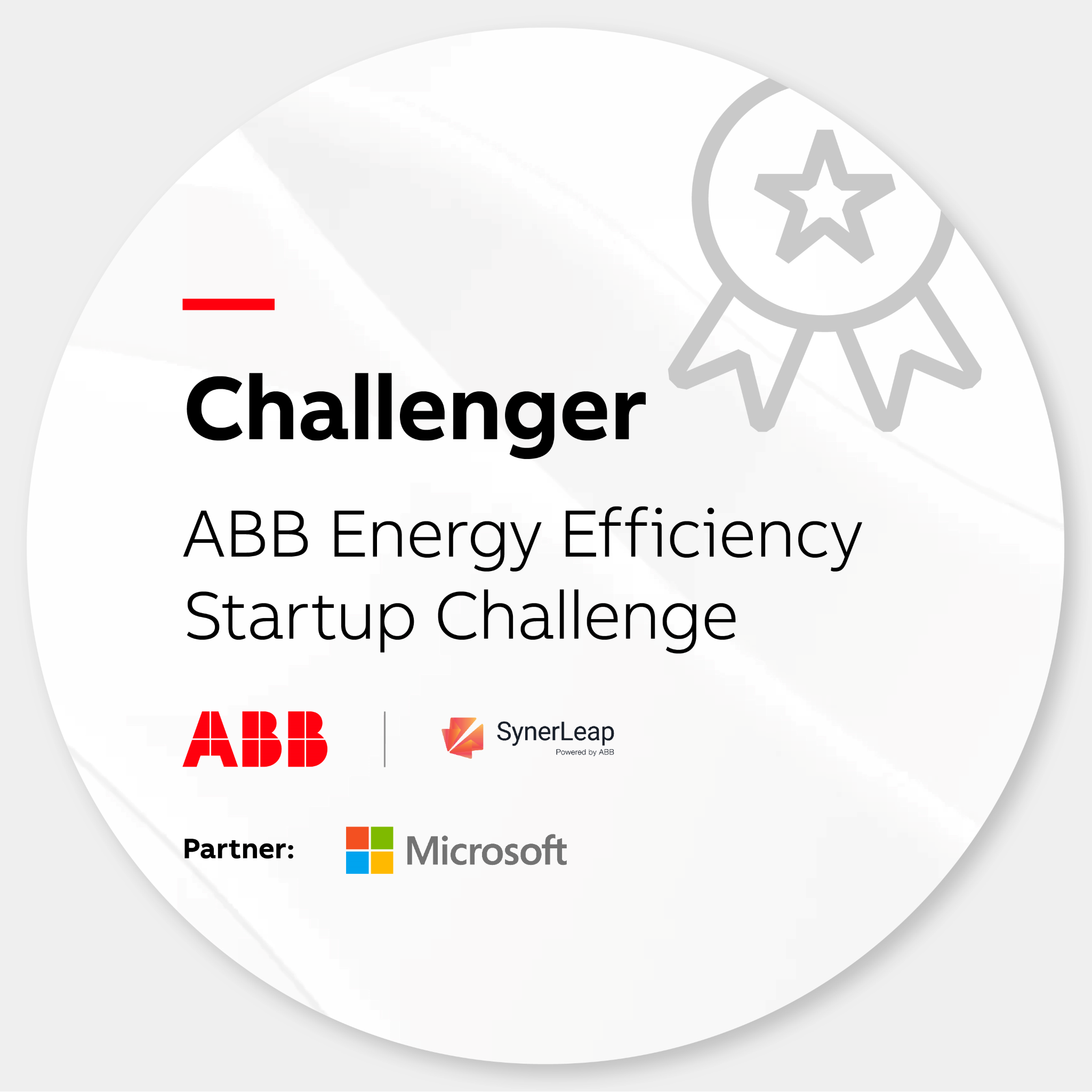 Challenger - ABB Energy Efficiency Startup Challenge 2022 - Credly