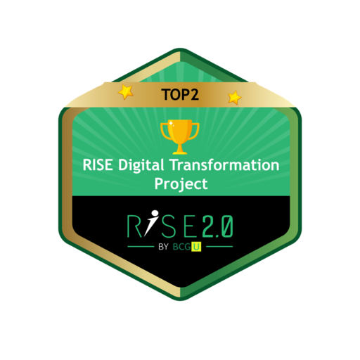 BCG RISE Top 2 Digital Transformation Project Groups - Credly