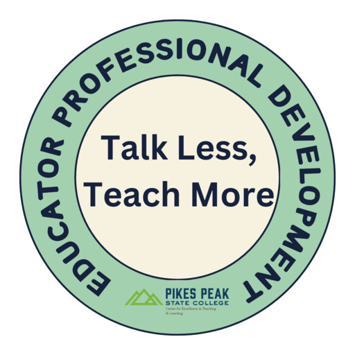 Talk Less, Teach More - Credly