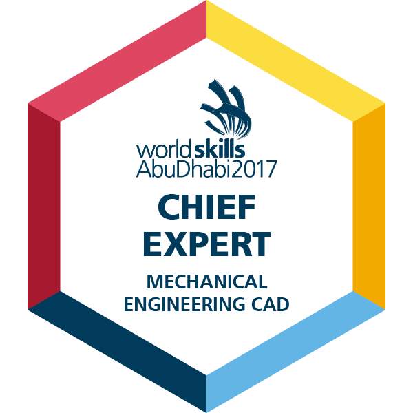 WorldSkills Abu Dhabi 2017 - Chief Expert - Mechanical Engineering CAD - Credly