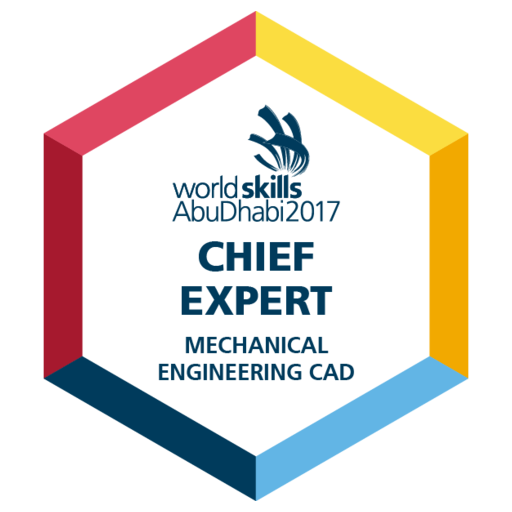 WorldSkills Abu Dhabi 2017 - Chief Expert - Mechanical Engineering CAD - Credly