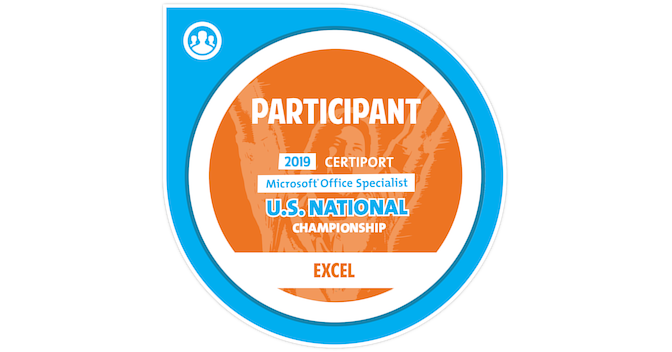 Microsoft Office Specialist U.S. National Championship - Excel - Credly