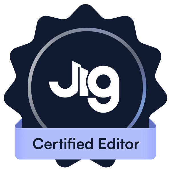 JigSpace Certified Editor - Credly