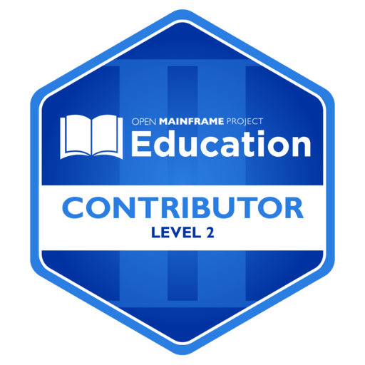 Mainframe Open Education - Contributor - Level 2 - Credly