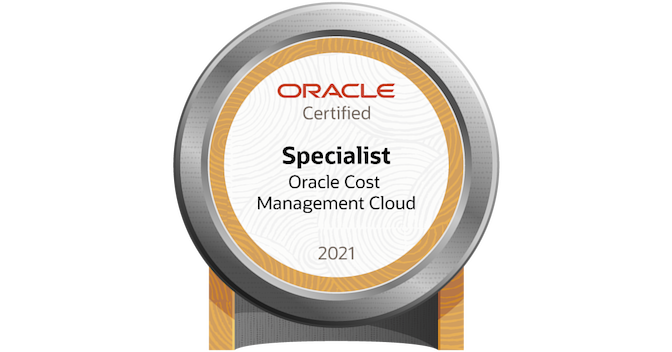 Oracle Cost Management Cloud 2021 Certified Implementation Specialist ...