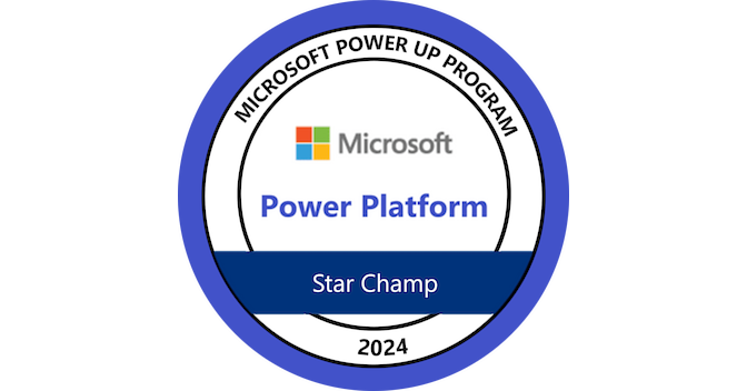 Microsoft Power Up Program – Star Champ - Credly
