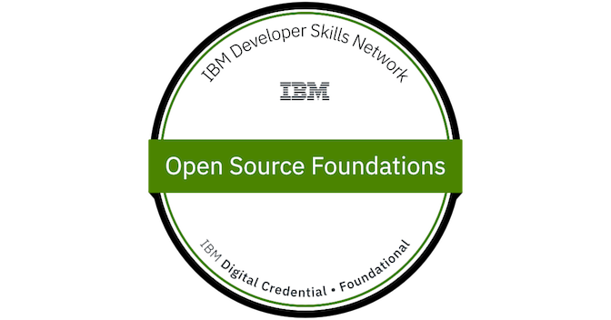 Open Source Foundations - Credly