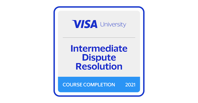 Intermediate Dispute Resolution - 2021 - Credly