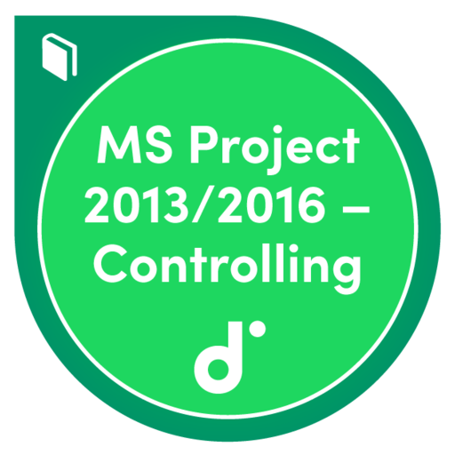 Kursteilnahme: MS Project 2013/2016 – Controlling - Credly