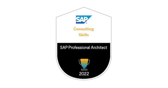 Consulting Skills 2022 - SAP Professional Architect - Credly