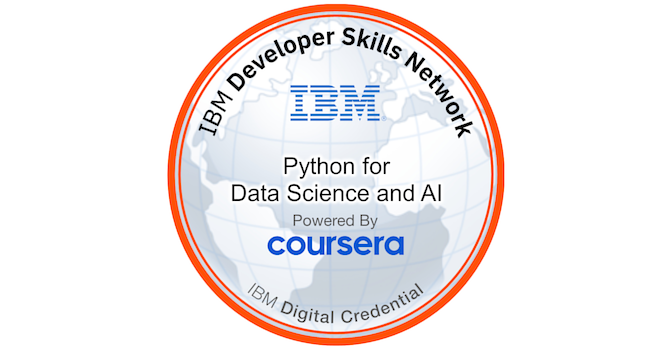 Python for Data Science and AI - Credly