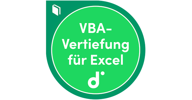 Kursteilnahme: VBA-Vertiefung für Excel - Credly