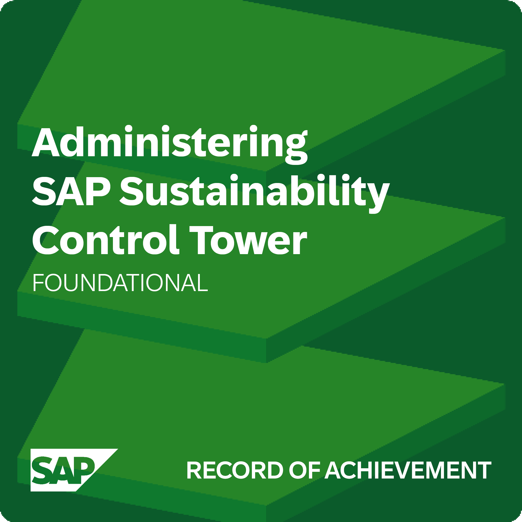 Administering SAP Sustainability Control Tower - Record of Achievement ...