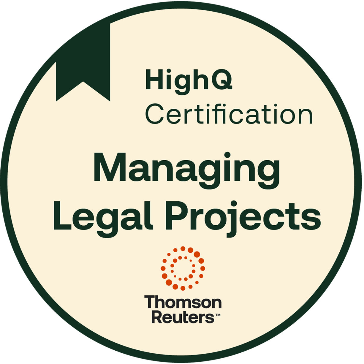 HighQ Managing Legal Projects Certification - Credly