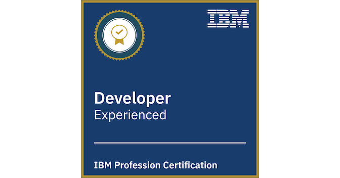 Developer Profession - Level 2 Experienced - Credly