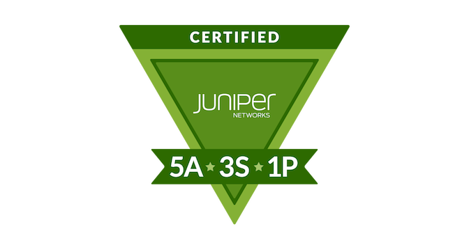 Juniper Networks 5-3-1 Certified - Credly