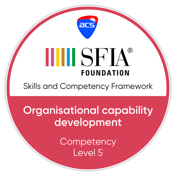 Organisational capability development - Competency - Level 5 - Credly