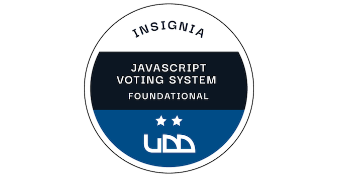 JavaScript Voting System - Sobresaliente - Credly