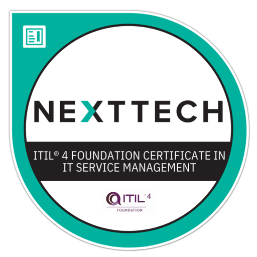 ITIL® 4 FOUNDATION CERTIFICATE IN IT SERVICE MANAGEMENT - Credly