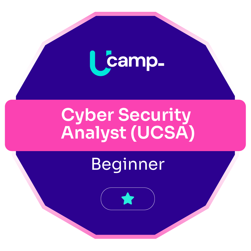 Cyber Security Analyst (UCSA) - Credly
