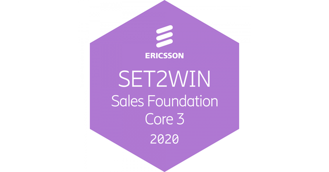 SET2WIN Sales Foundation Core 3 badge 2020 - Credly