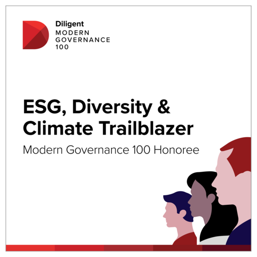 2022 Diligent Modern Governance 100 ESG, Diversity & Climate Trailblazer - Credly