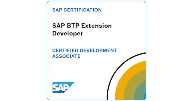 SAP Certified Development Associate - SAP BTP Extension Developer - Credly