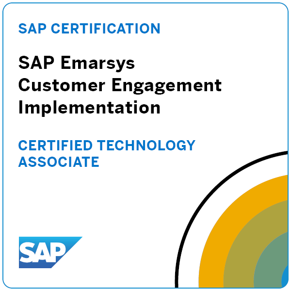SAP Certified Technology Associate - SAP Emarsys Customer Engagement ...