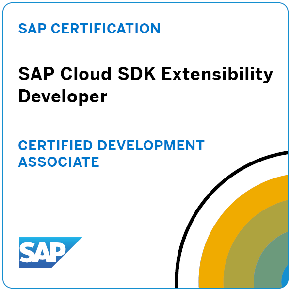 SAP Certified Development Associate - SAP Cloud SDK Extensibility Developer - Credly
