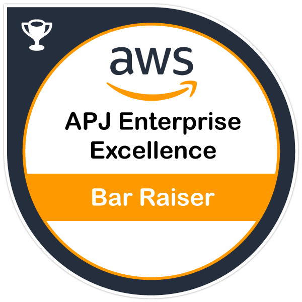 AWS APJ Enterprise Excellence Bar Raiser - Credly