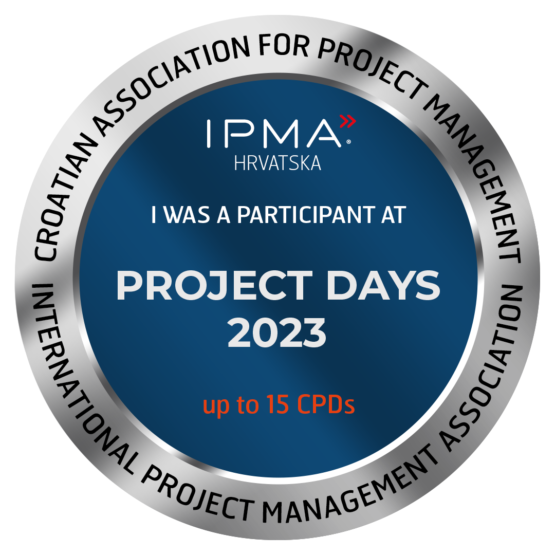 IPMA Hrvatska Project Days 2023 participant - Credly