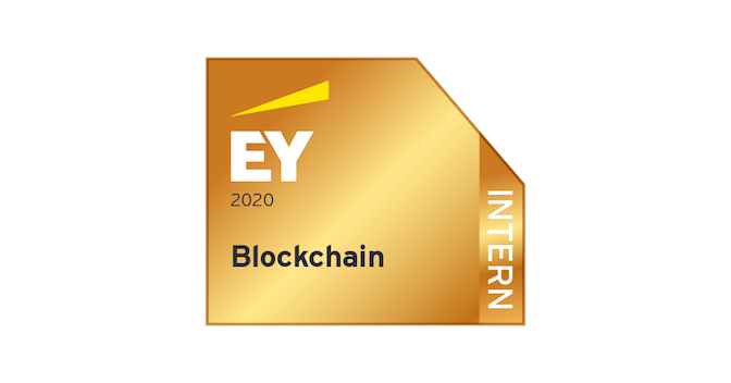 EY Emerging technology - Blockchain - Intern (2020) - Credly