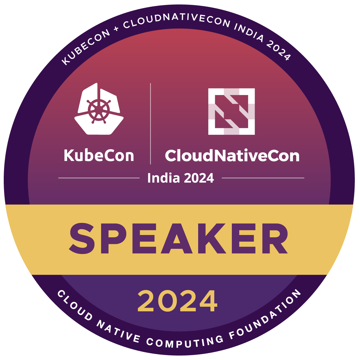 Speaker: KubeCon + CloudNativeCon India 2024 - Credly