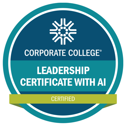 Corporate College Leadership Certificate with Artificial Intelligence - Credly