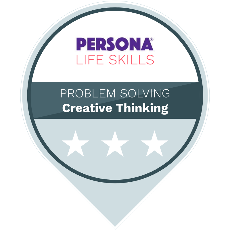 Persona Life Skills: Life Skill 14 – Creative Thinking: Challenge Level - Credly
