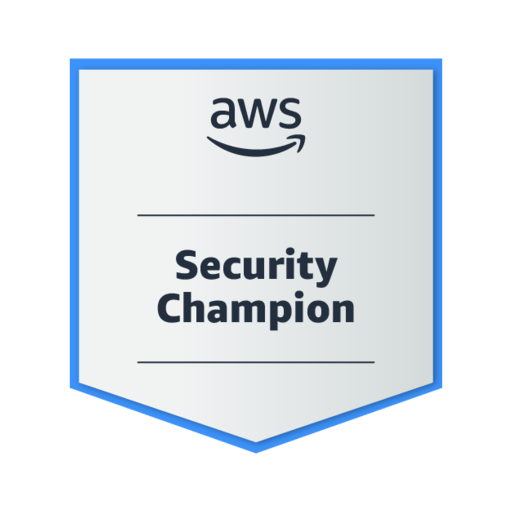 AWS Knowledge: Security Champion - Training Badge - Credly