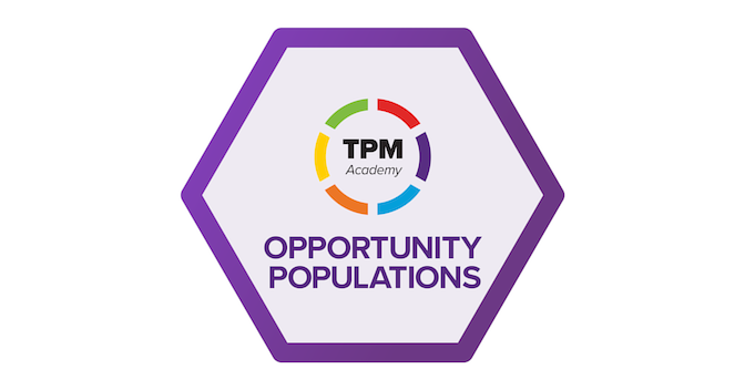 TPM Opportunity Populations Specialty Course Badge - Credly