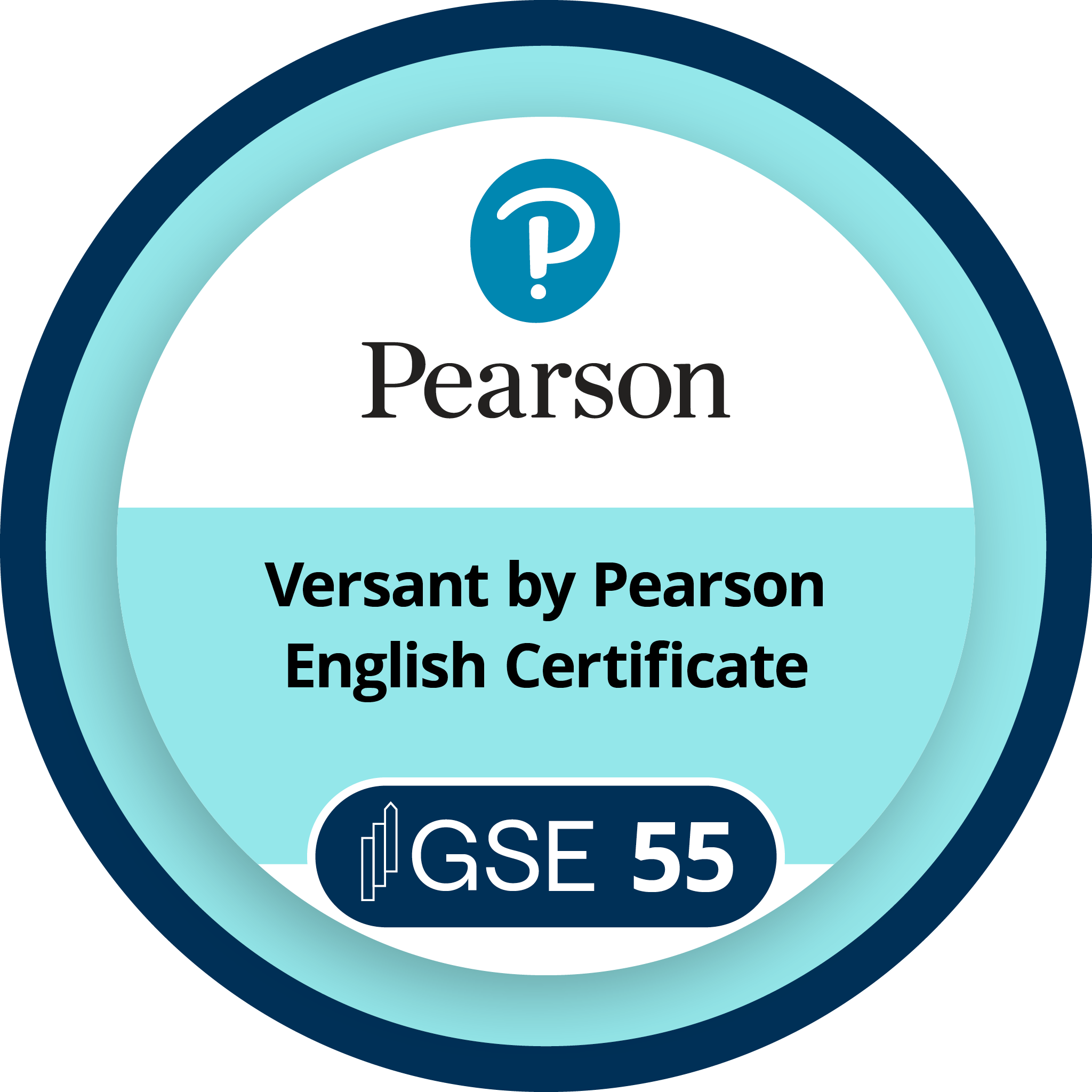 Versant by Pearson English Certificate (GSE 55) - Credly