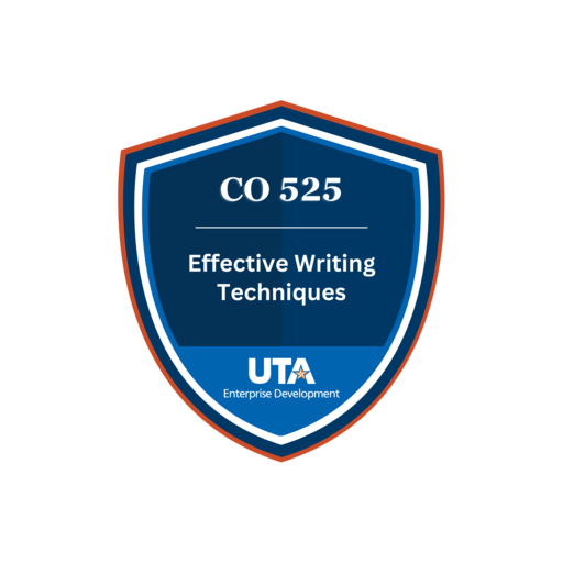 CO 525 Effective Writing Techniques - Credly