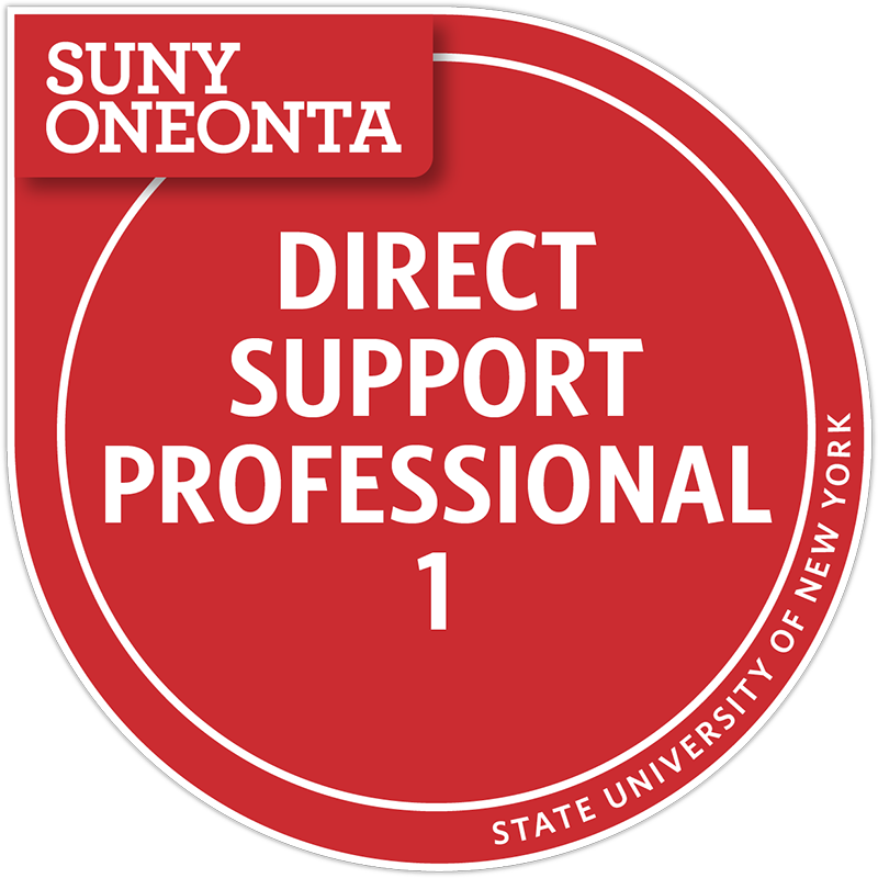 Direct Support Professional 1 Microcredential - Credly