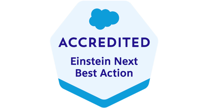 Einstein Next Best Action Accredited Professional - Credly