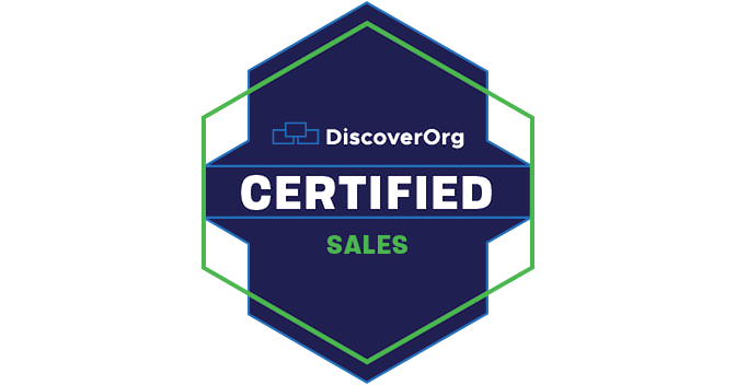 DiscoverOrg Certification for Sales - Credly