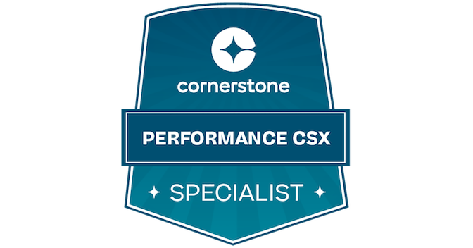 Cornerstone Performance CSX Specialist - Credly