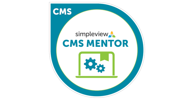 Simpleview CMS Certified Mentor - Credly