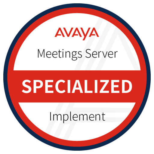 Avaya Meetings Server Technical Associate Implement - Credly