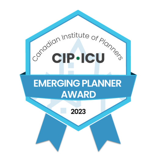 Canadian Institute of Planners - Emerging Planner Award 2023 - Credly