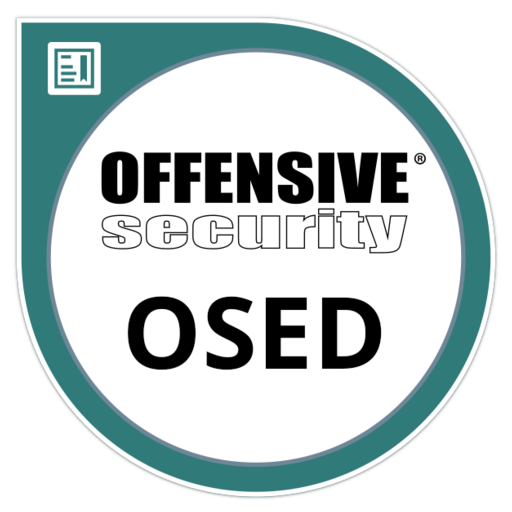 Offensive Security Exploit Developer (OSED) - Credly