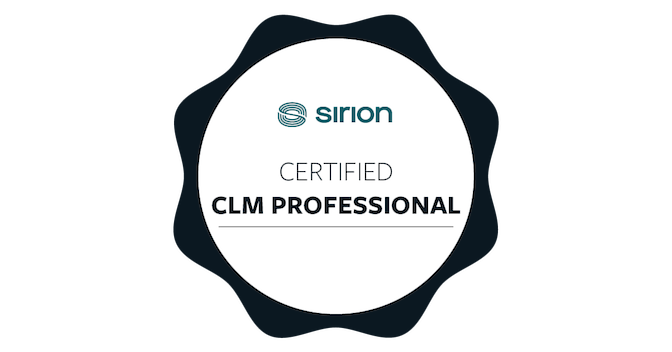 Sirion Certified CLM Professional - Credly