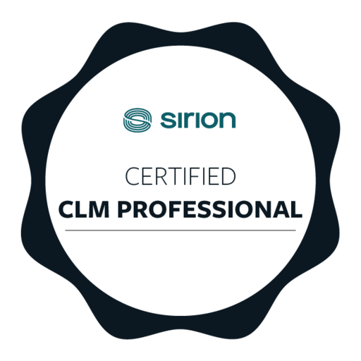 Sirion Certified CLM Professional - Credly