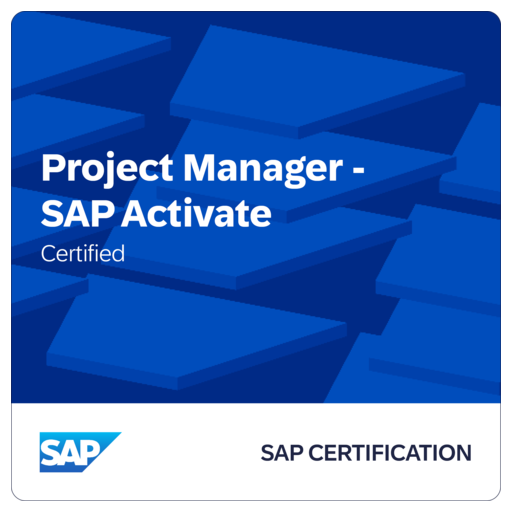 SAP Certified - Project Manager - SAP Activate - Credly